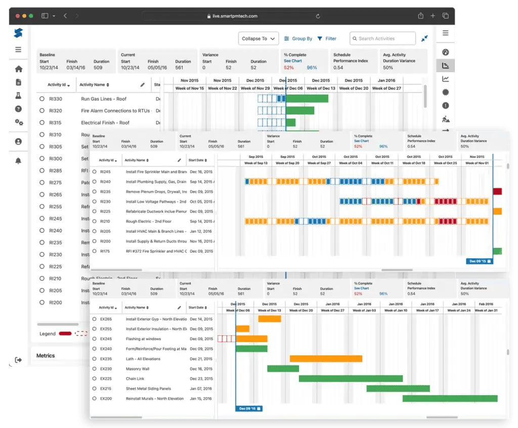 Construction Schedule Gantt Chart | SmartPM